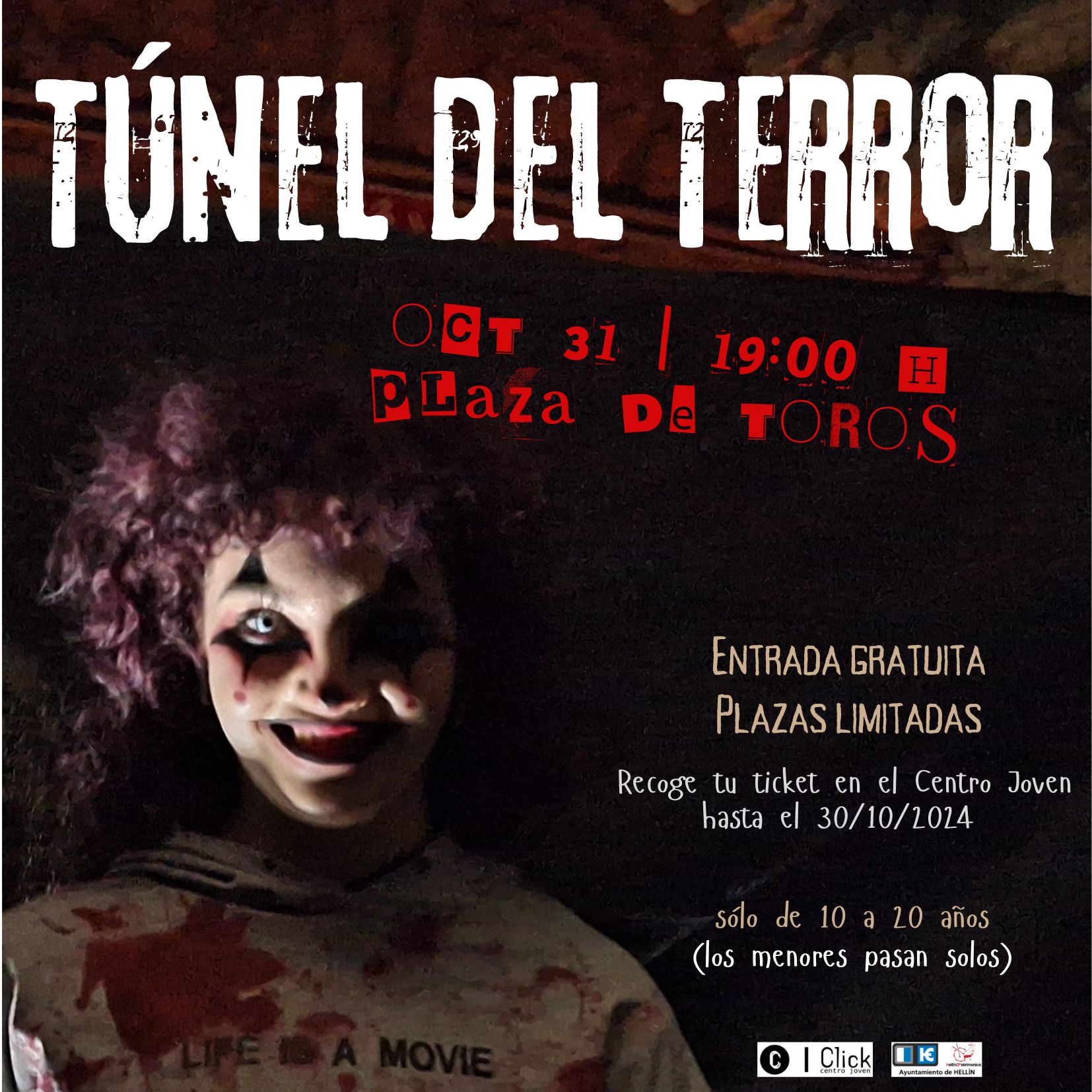 TÚNEL DEL TERROR 2024 – Centro Joven Hellín
